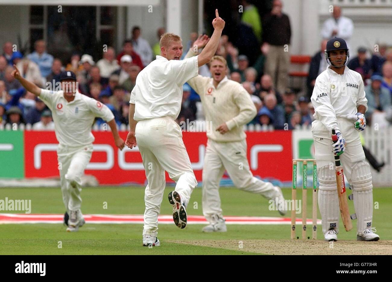 England v India - Matthew Hoggard Stock Photo - Alamy