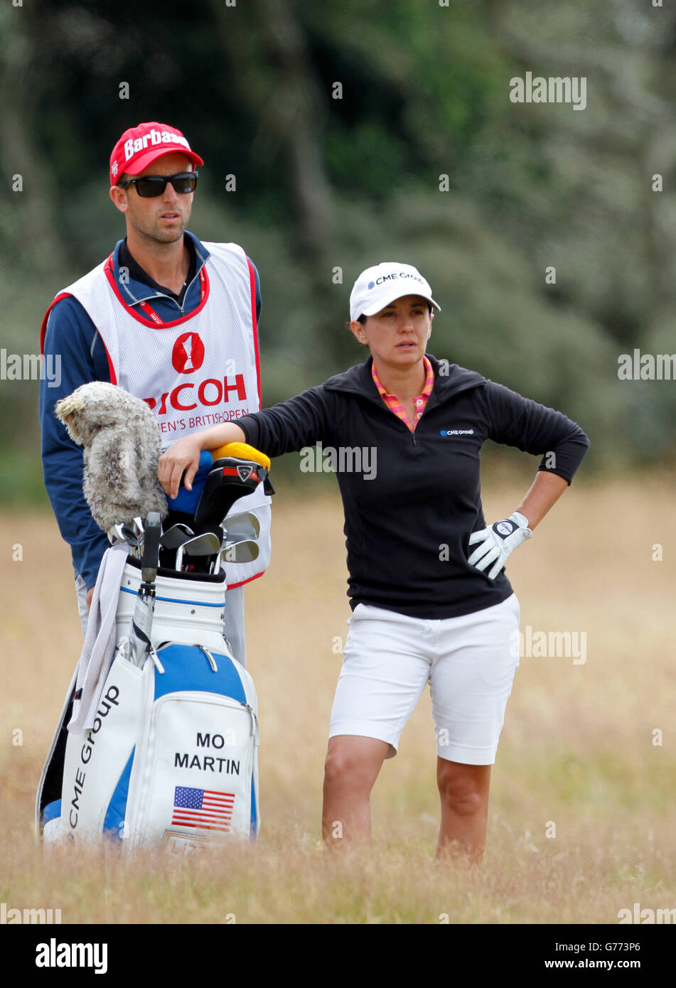Mo Martin of USA with caddy during day three of the Ricoh Women's ...