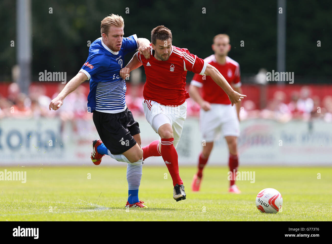 Ilkestons david nottingham forests matty battle for the ball hi-res ...