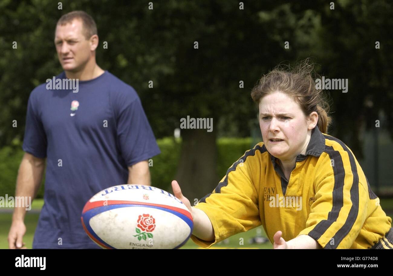 Camberey Ladies Rugby Team Training Stock Photo - Alamy