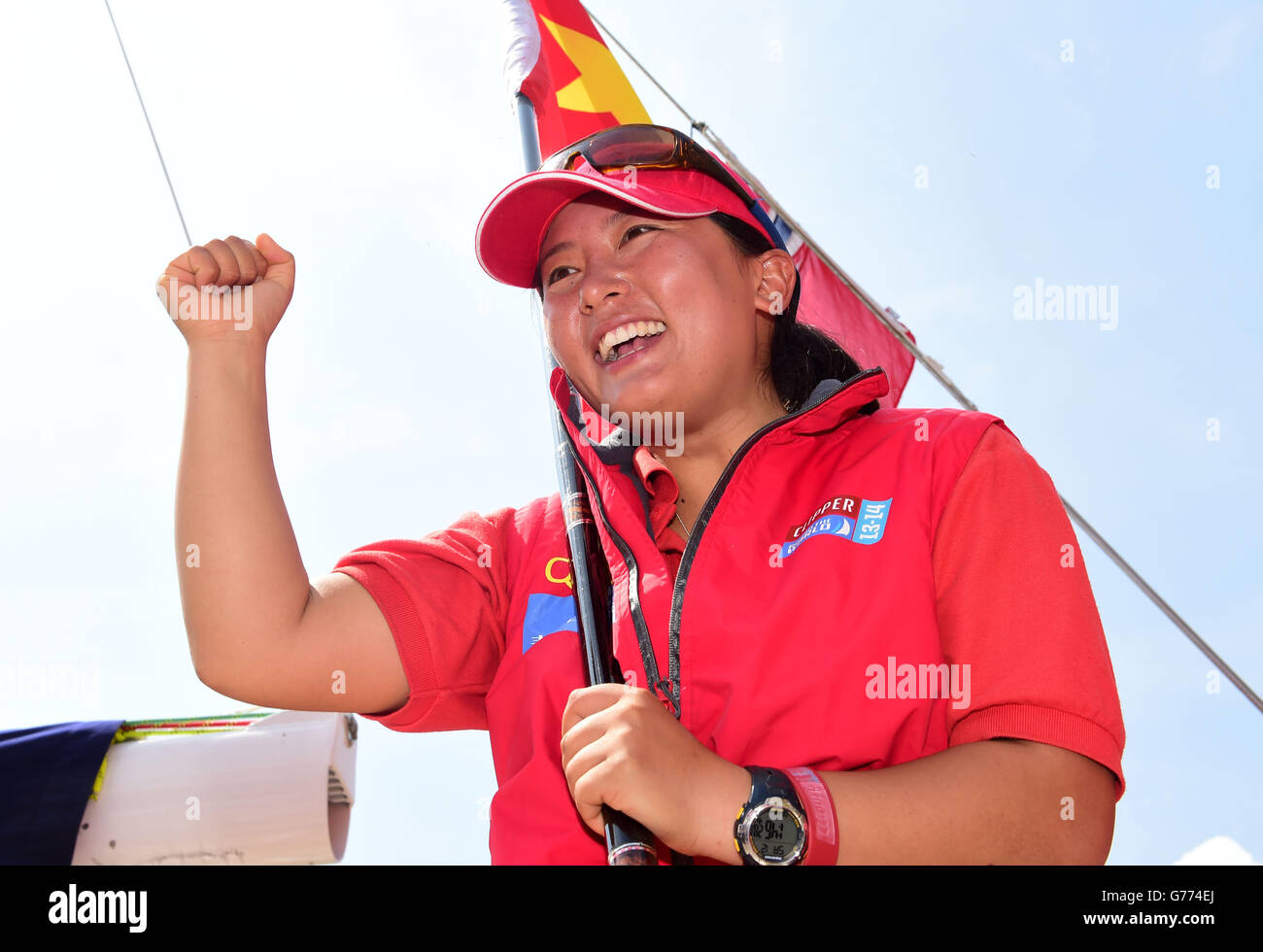 The first chinese woman to sail around the world hi-res stock ...