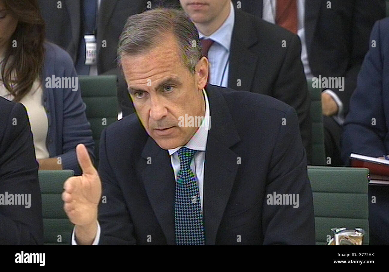 Bank of England Governor Mark Carney gives evidence to Treasury Select ...