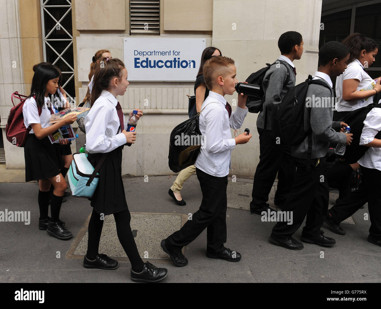 Walk past the department of education hi-res stock photography and ...