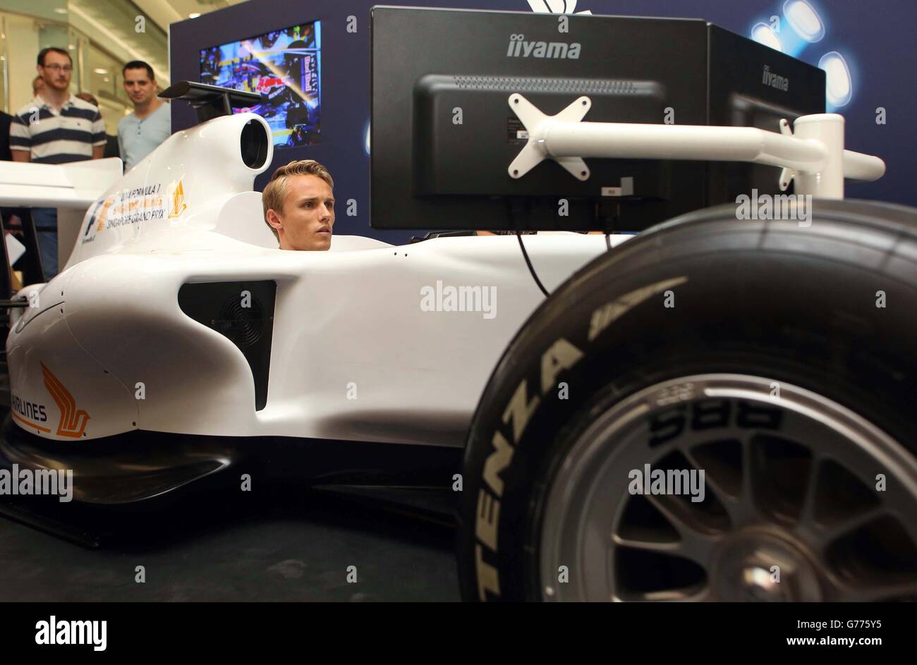British racing driver Max Chilton at the launch of the 2014 Formula One ...
