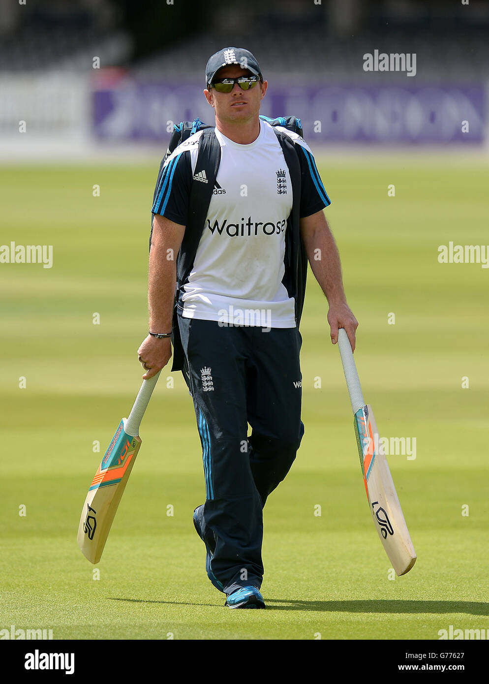 England's Ian Bell during a nets session at Lord's Cricket Ground ...