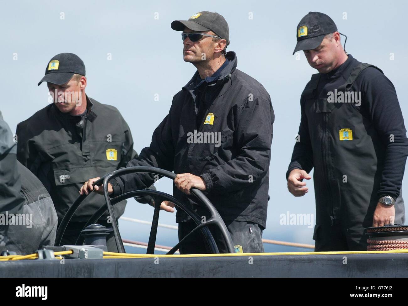 Jesper Bank, skipper of the Swedish Victory Challenge yacht, is stony ...