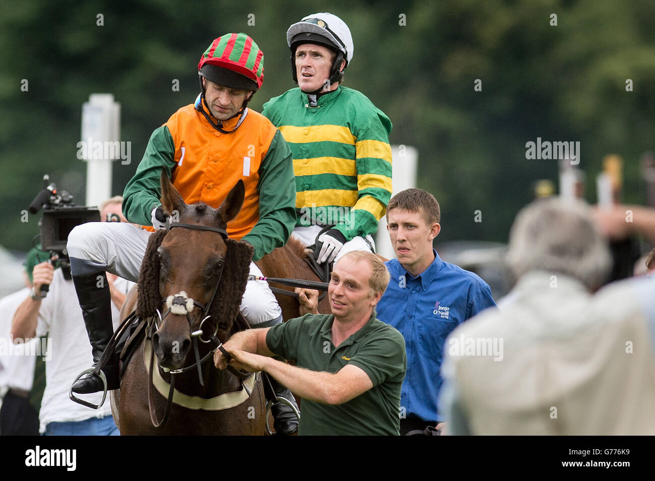 Tony McCoy (back) after riding to second on Old Pals Act behind winner ...