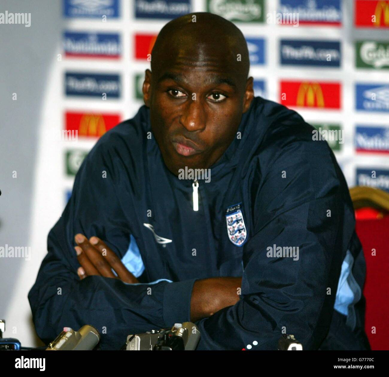 Football tracksuit sitting sol campbell hi-res stock photography and ...