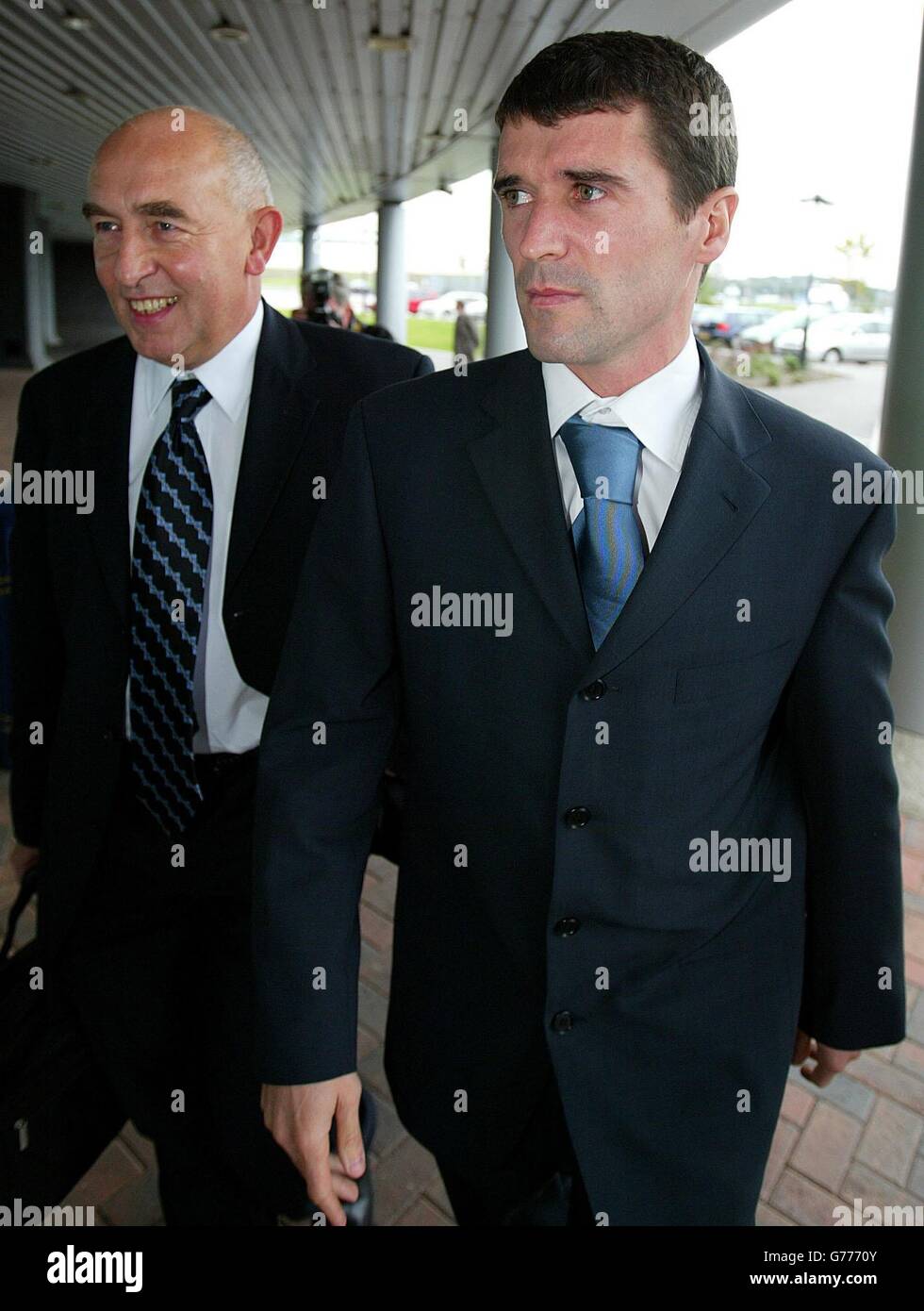 Manchester Uniteds Roy Keane Arrives High Resolution Stock Photography ...