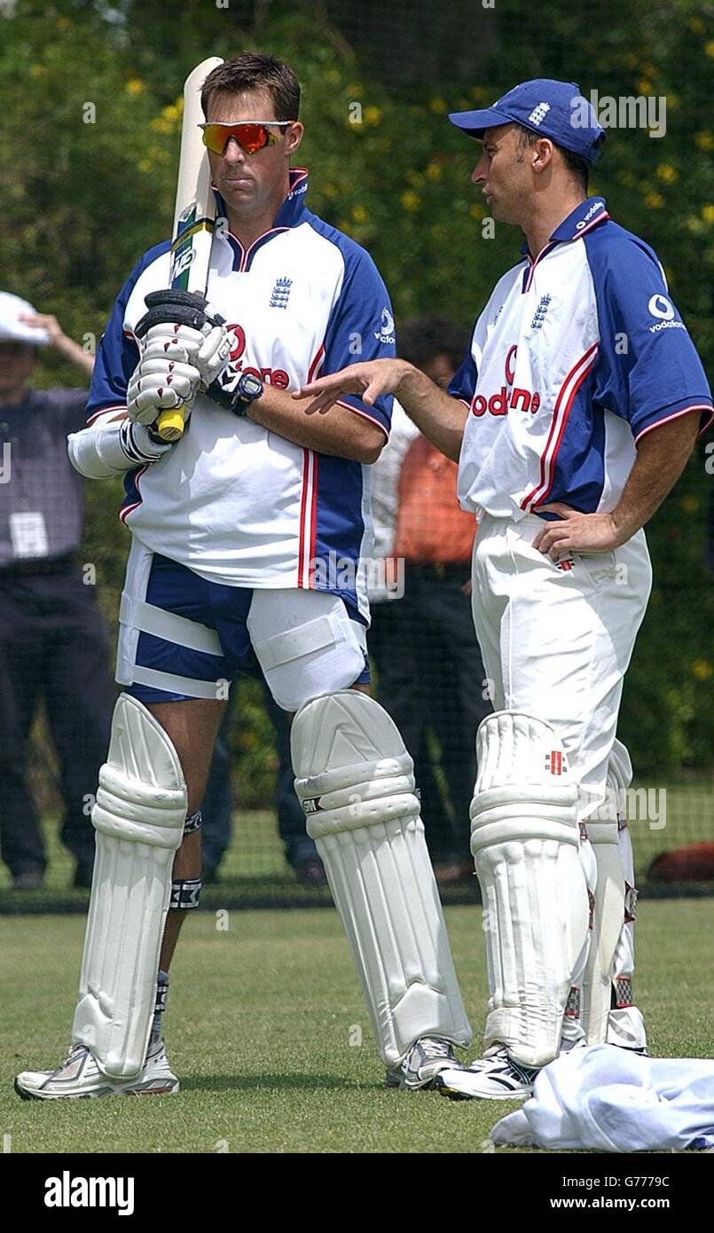 England practice nasser hussain hi-res stock photography and images - Alamy