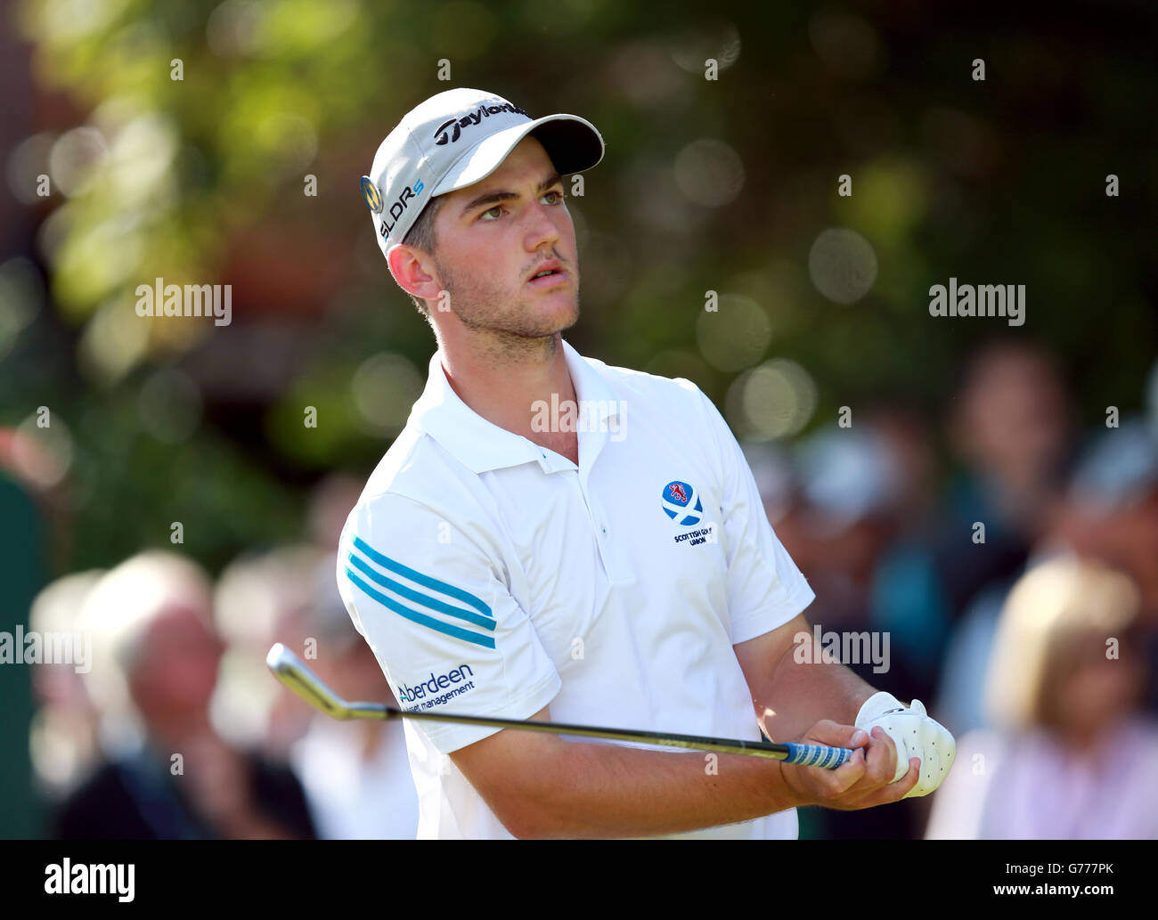 Scotland's Bradley Neil during day one of the 2014 Open Championship at ...