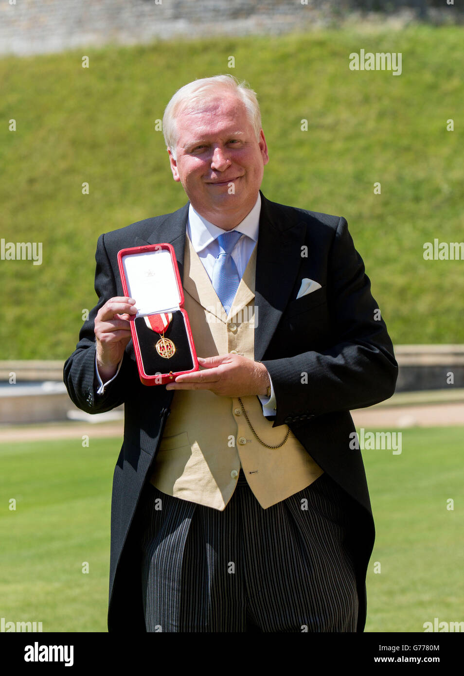 Sir Mark Worthington with his Knighthood for public service presented ...