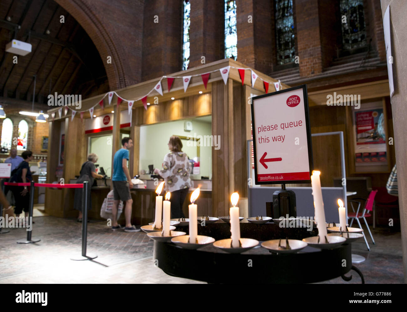 Post Office in church. church in west Hampstead, London, which is the ...
