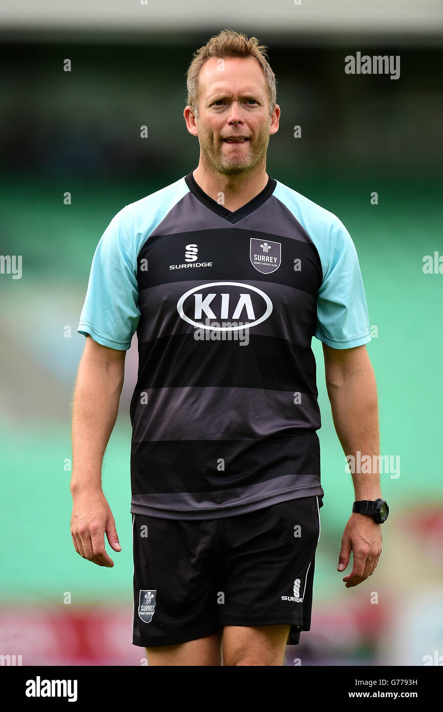 Cricket - NatWest T20 Blast - Surrey v Somerset - Kia Oval Stock Photo ...