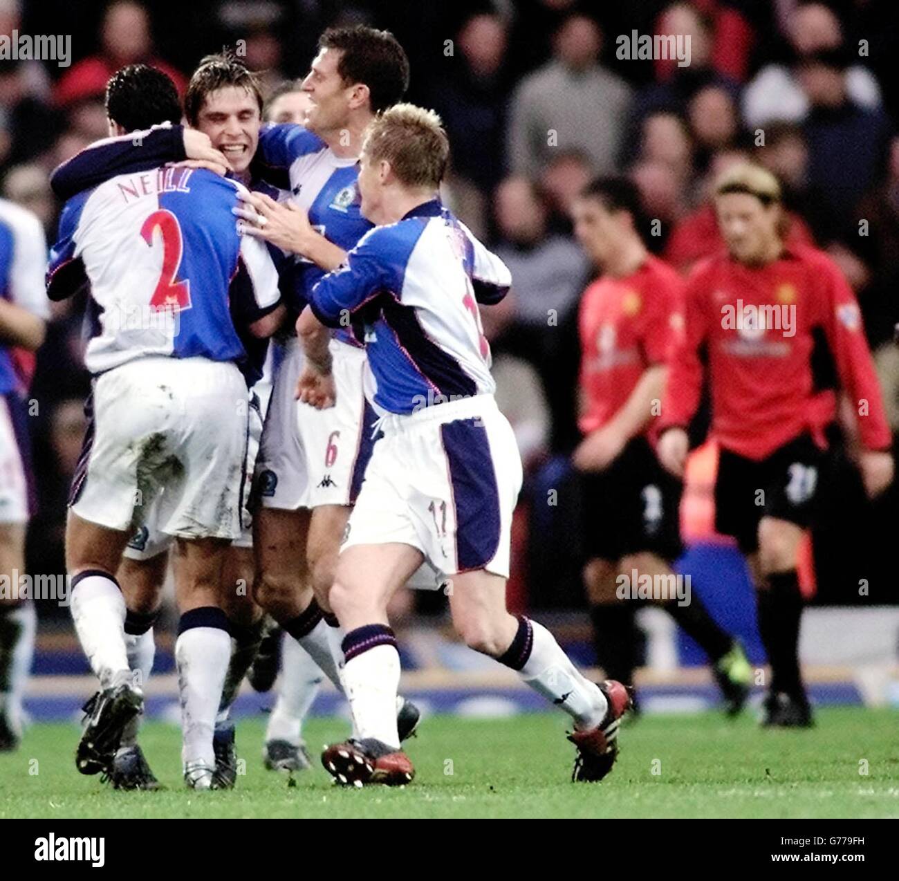 Football celebrating garry flitcroft hi-res stock photography and ...