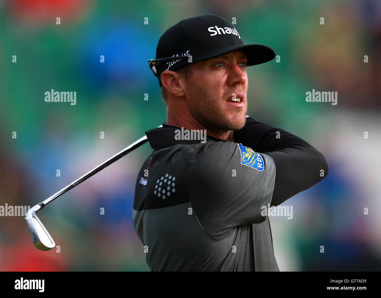Canada's Graham Delaet tees off the 4th during day two of the 2014 Open ...