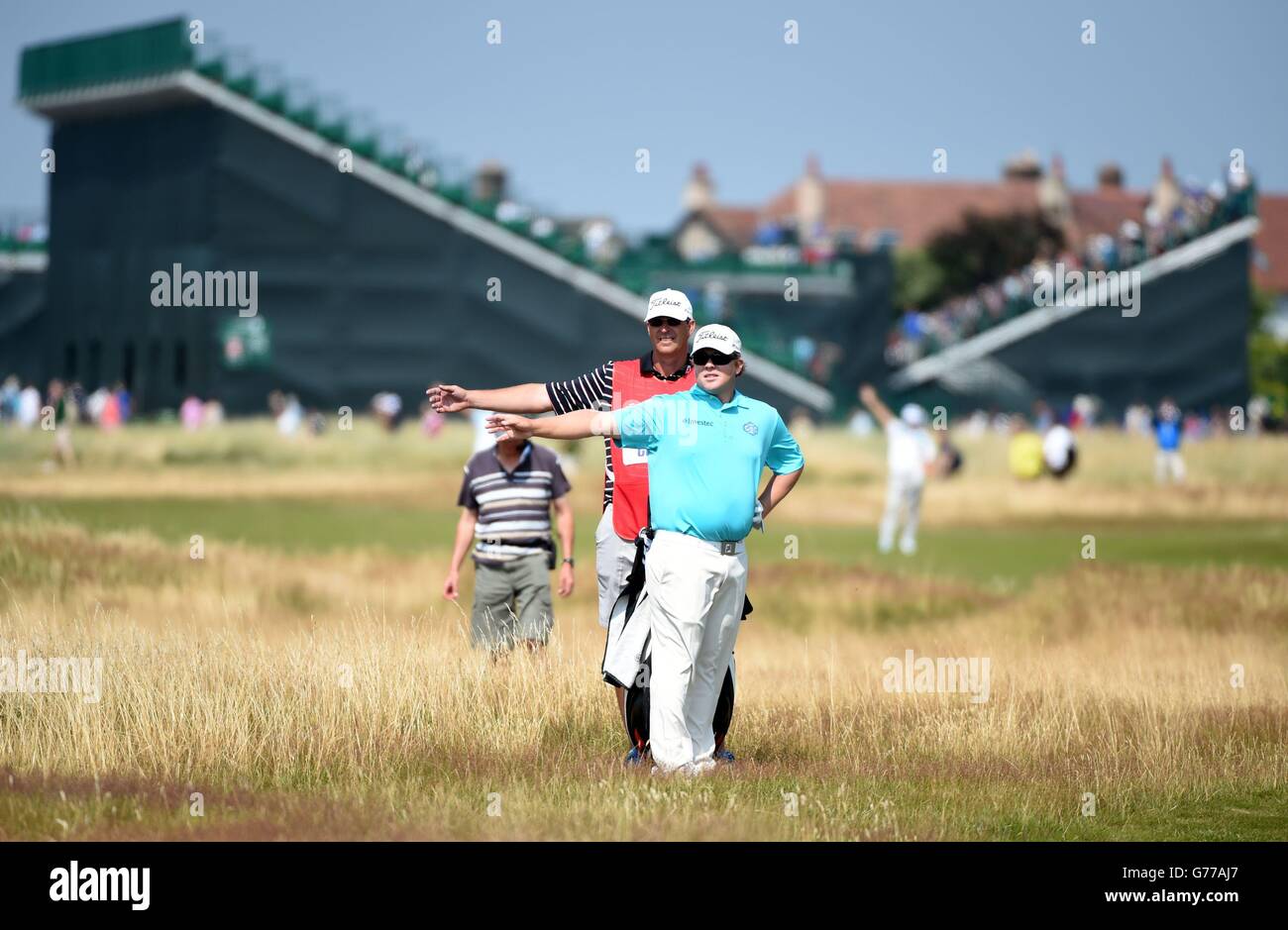 South Africa's George Coetzee on the 16th hole during day two of the ...