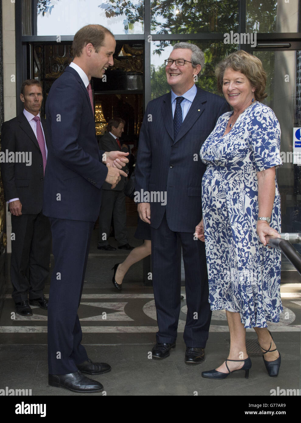 The Duke of Cambridge with the Australian High Commissioner Alexander ...