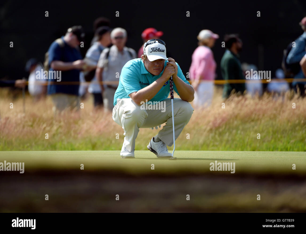 South Africa's George Coetzee on the 16th hole during day two of the ...