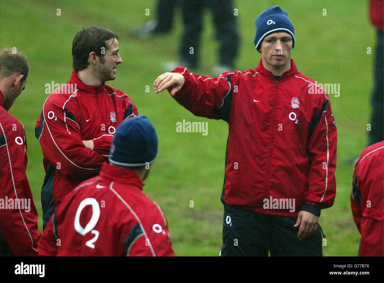 England Rugby Team Training Stock Photo - Alamy