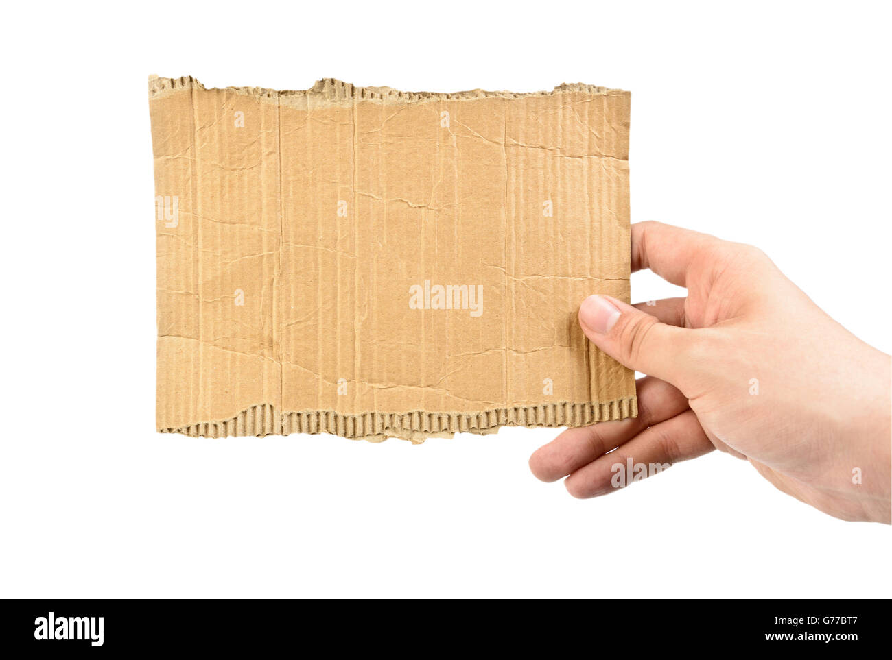 Banner background hand holding Cut Out Stock Images & Pictures - Alamy