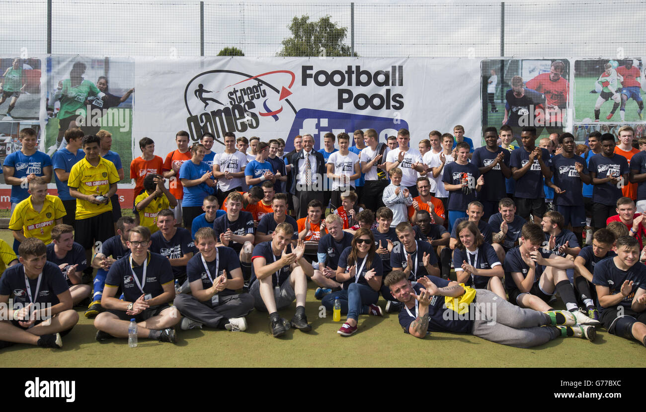 Soccer - Street Games Football Pools Fives - Chesterfield Stock Photo ...