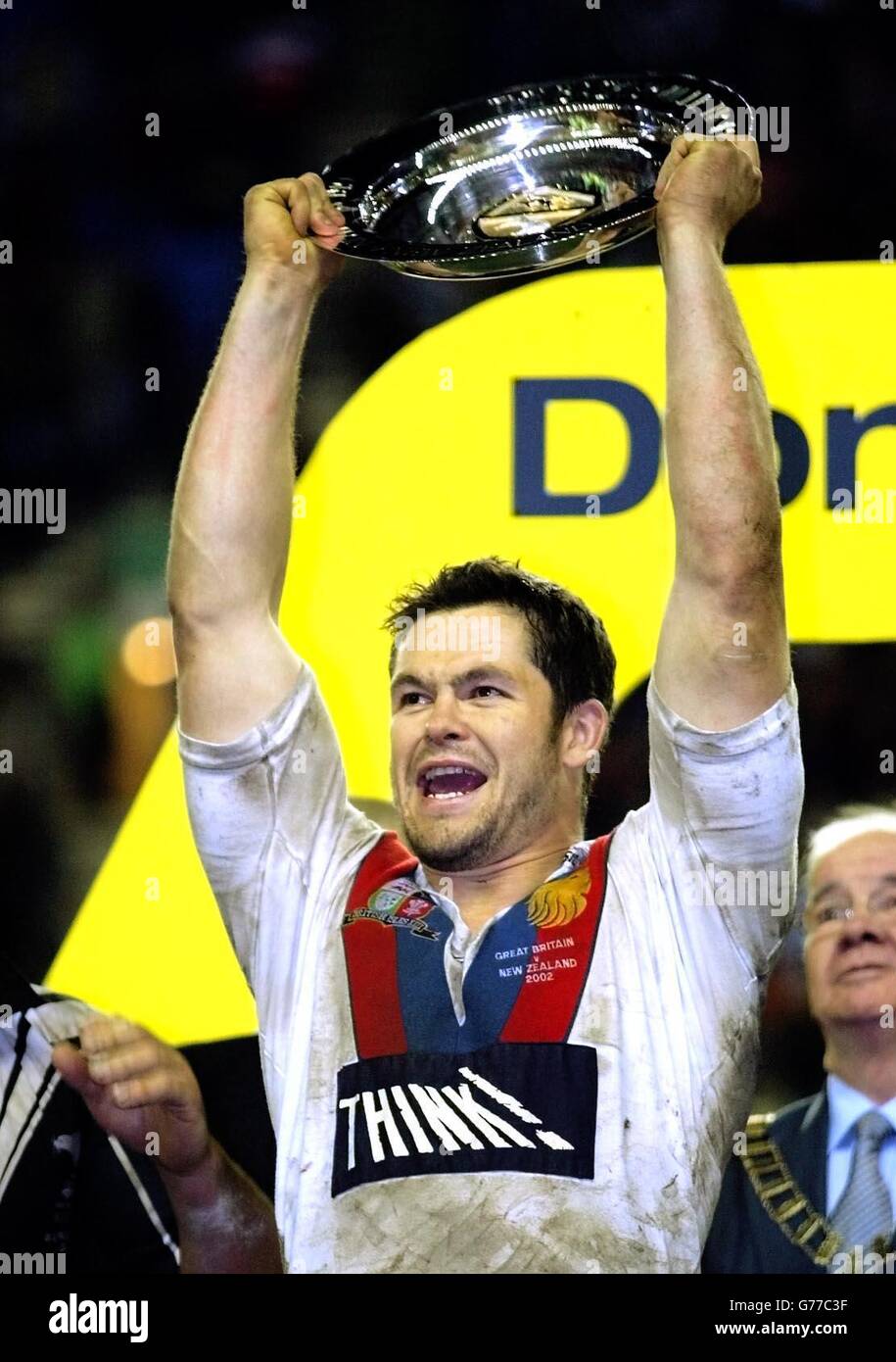 Great Britain captain Andrew Farrell celebrates winning their Don't ...