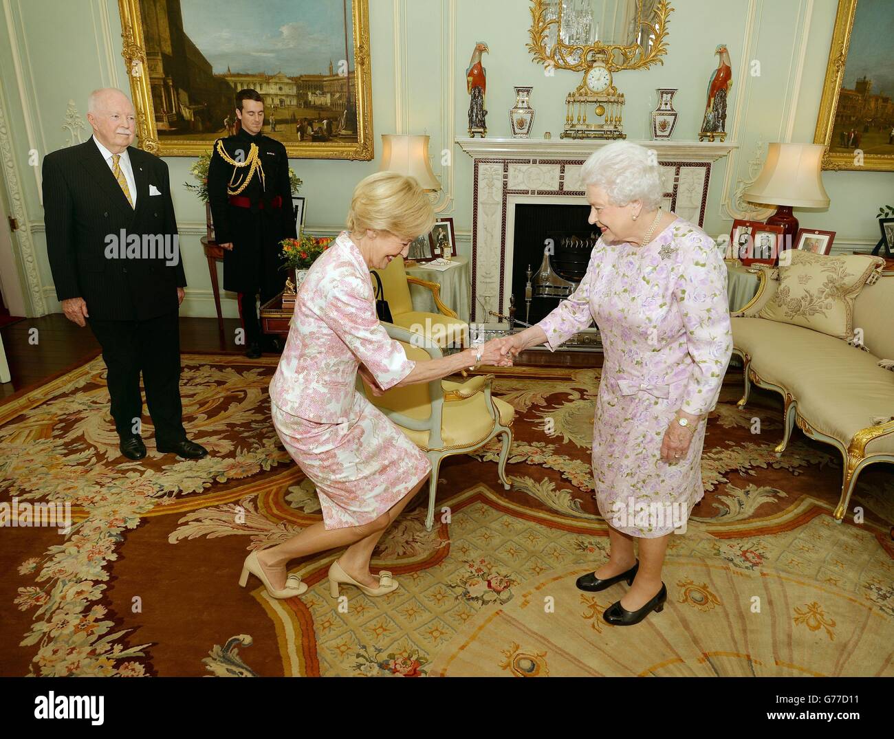 Dame Quentin Bryce, the outgoing Governor General of Australia, during ...
