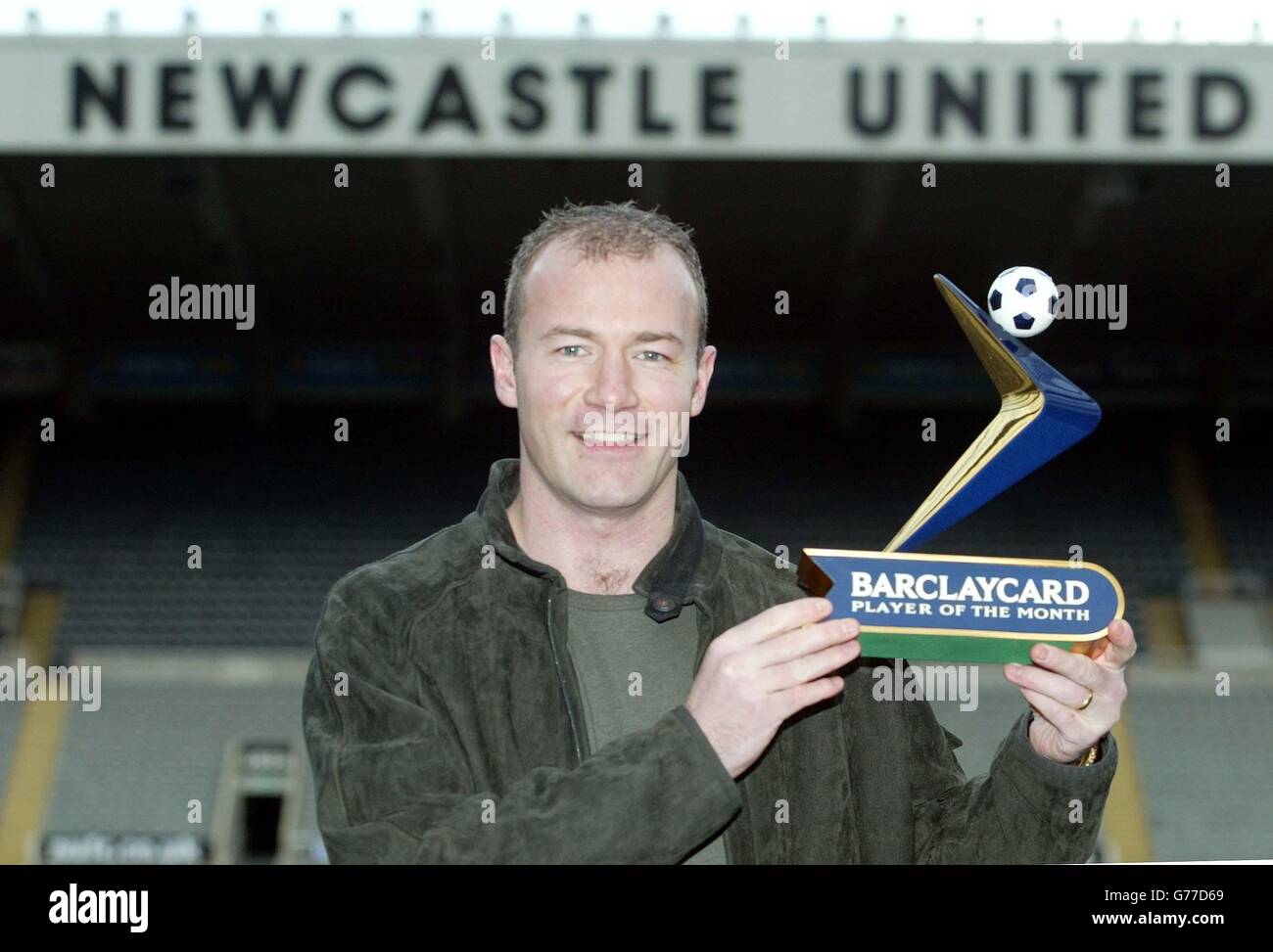 Alan Shearer - Player of the month Stock Photo - Alamy