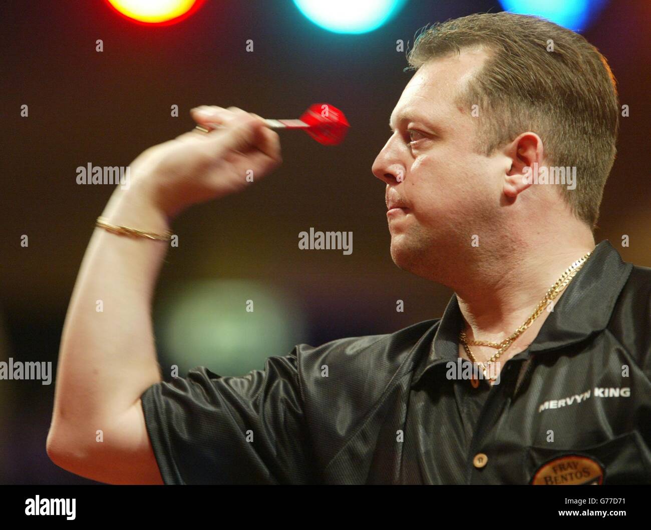 England's Mervyn King during his match against England's Colin Monk in ...