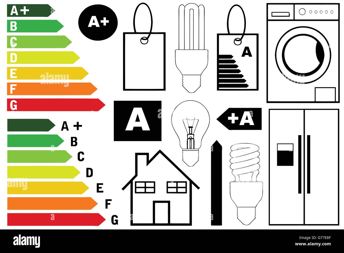 Energy classification chart Stock Vector Images - Alamy