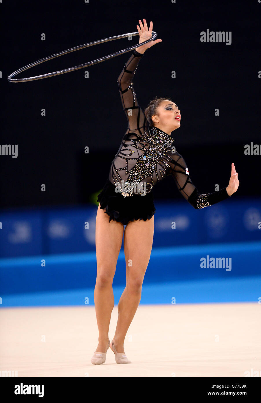 England's Mimi Isabella Cesar competes during the Rhythmic Gymnastics ...