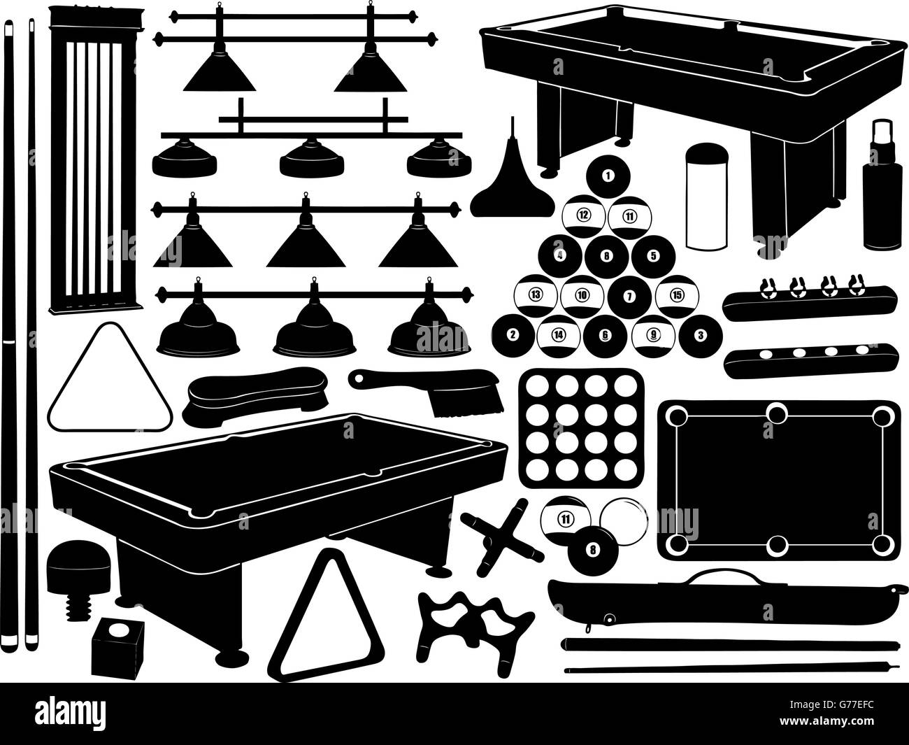 Illustration of pool equipment isolated on white Stock Vector Image ...