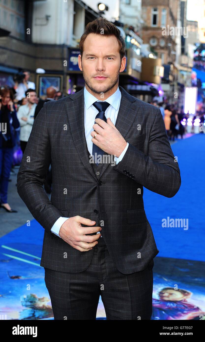 Chris Pratt attending the premiere of Guardians Of The Galaxy at the ...