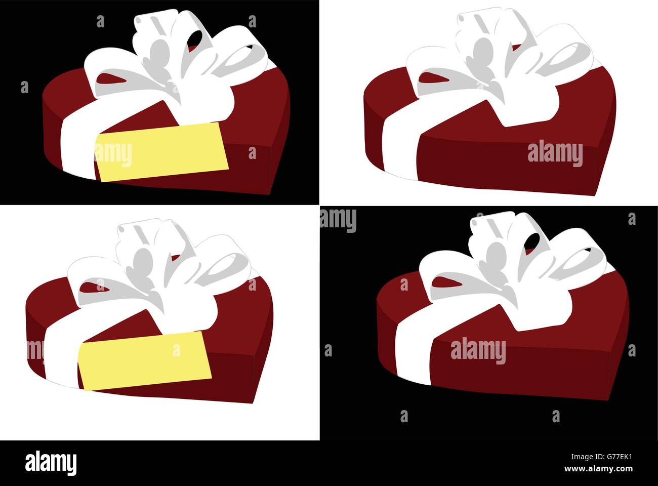 Box variety red white Stock Vector Images - Alamy