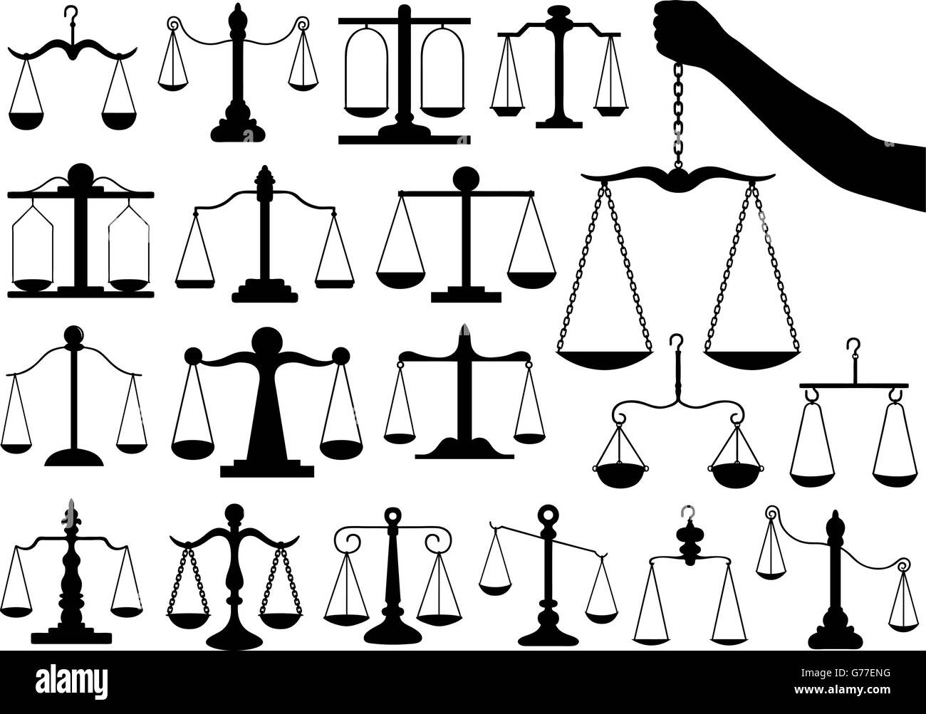 Set Of Different Scales Stock Vector Art Illustration Vector Image 