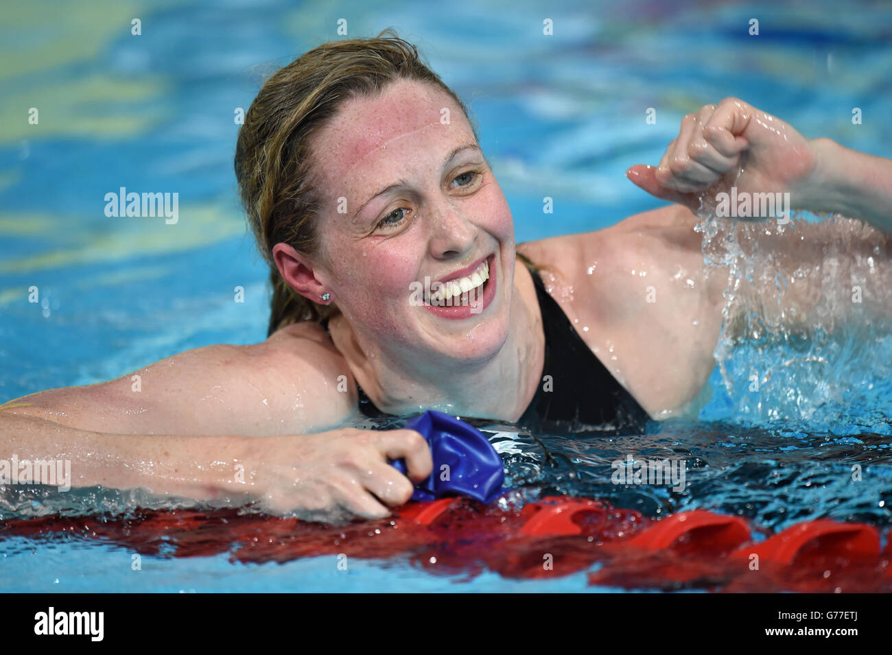 Scotland's Hannah Miley celebrates winning the 400m Individual Medley ...