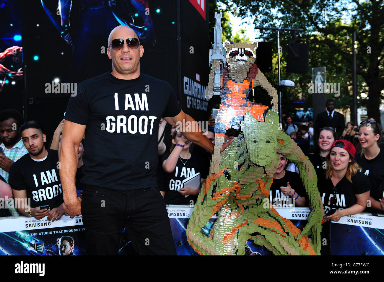 Guardians of the Galaxy Premiere - London Stock Photo - Alamy