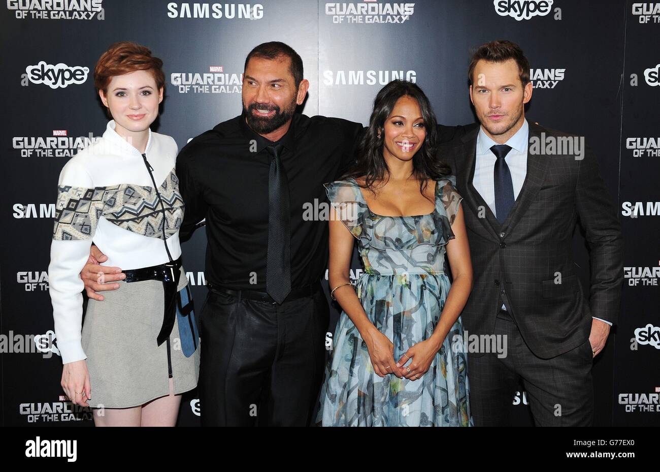 Guardians of the Galaxy Premiere - London Stock Photo - Alamy