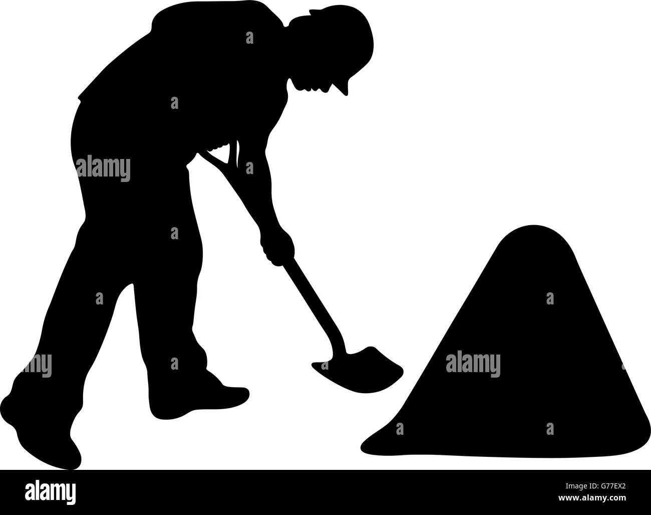 Worker isolated on white Stock Vector Image & Art - Alamy