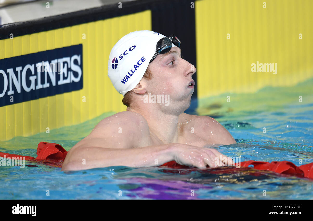 Scotland's Daniel Wallace after the Men's 400m Freestyle at Tolcross ...
