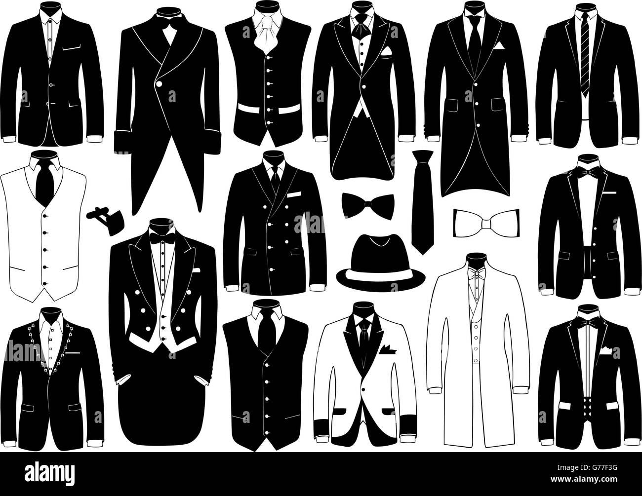 Elegant Suits Stock Vector Images - Alamy