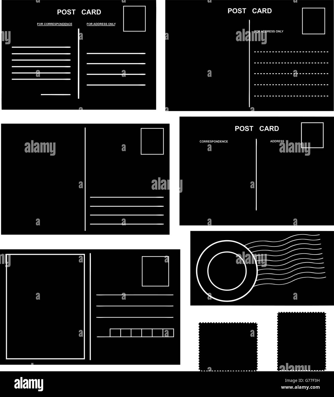 Reverse of postcard postcards hi-res stock photography and images - Alamy