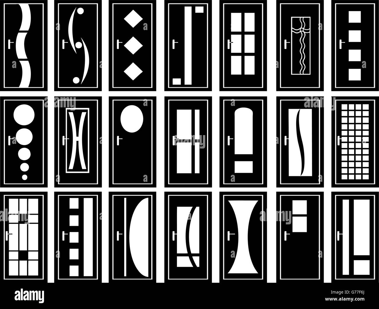 Ornamental doors Stock Vector Images - Alamy