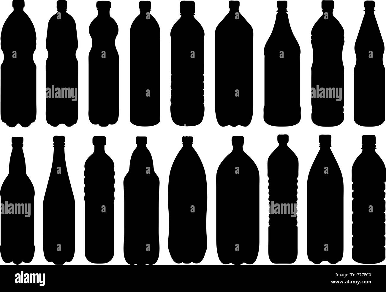 Set of different bottles Stock Vector Image & Art - Alamy