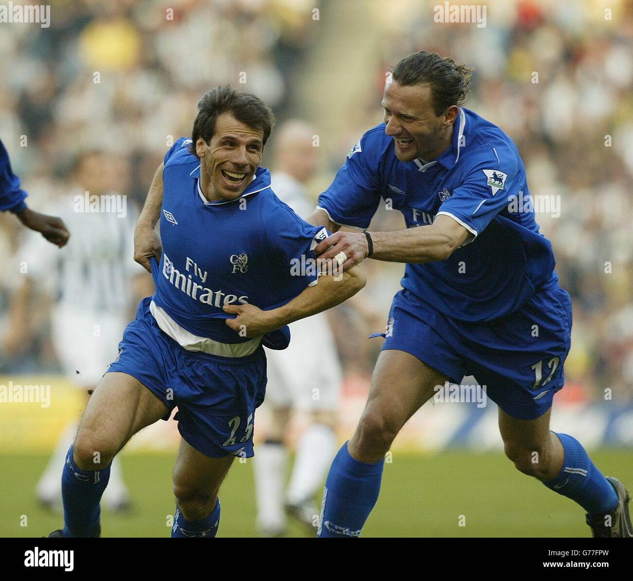 Chelseas mario stanic celebrates scoring hi-res stock photography and ...