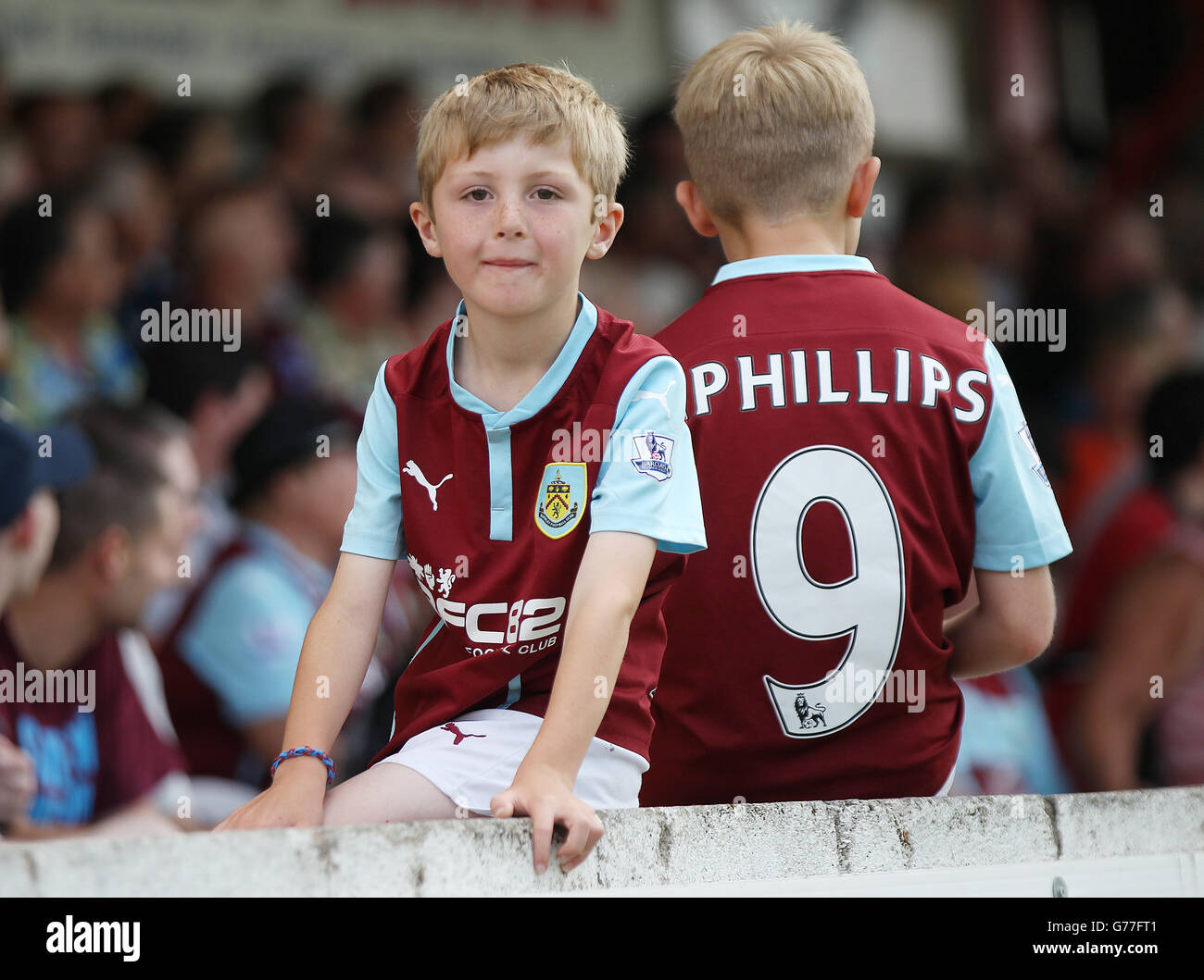 Young burnley fans in the stands hi-res stock photography and images ...