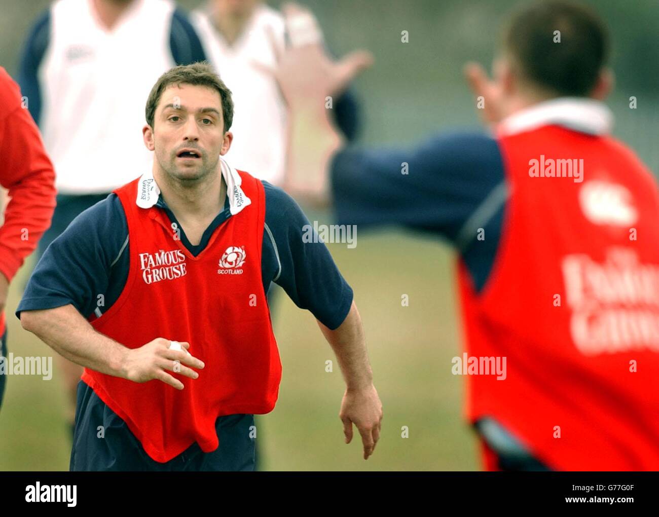 Rugby union rbs nations scotland england scotland training session ...