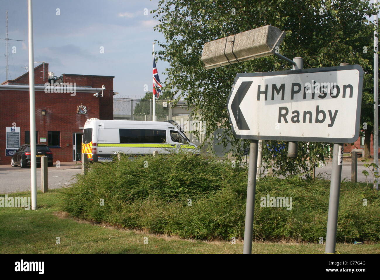HMP Ranby disturbance Stock Photo - Alamy