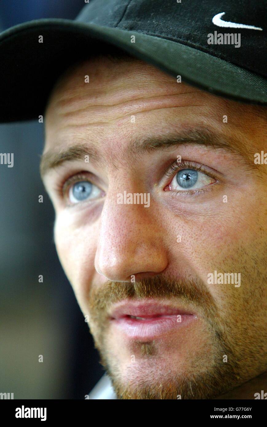 Scotland's WBO Featherweight Champion Scott Harrison attends a pre ...